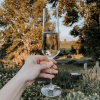 China Personalized Crystal Wine Glass Lead Free Crystal Champagne Glasses 210ML for sale
