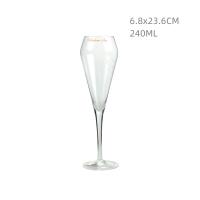 China 240ML Crystal Wine Glass Hand Blown Wedding Flutes Wine Glasses for sale