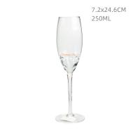 China Wedding Crystal Wine Glass 250ML Elegant Champagne Flutes Glass for sale