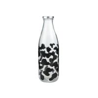 China 1000ML Mini Glass Milk Bottles Reusable Flip Top Glass Bottles for sale