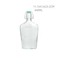 China Reusable Glass Milk Bottles Container Swing Top 440ML Eco Friendly for sale
