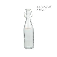 China Glass Flip Top Brewing Bottles Kombucha 500ML Milk Bottles BPA Free for sale