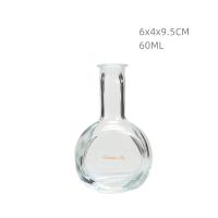 China Clear Glass Diffuser Bottles 60ML Decorative Glass Reed Diffuser FDA for sale