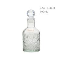 China Reusable Perfume Oil Glass Bottles Clear Glass Car Diffuser Bottles 190ML for sale