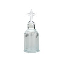 China Airtight Small Glass Diffuser Bottles 85ML With Fancy Cap LFGB for sale