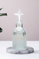 China Airtight Small Glass Diffuser Bottles 85ML With Fancy Cap LFGB for sale