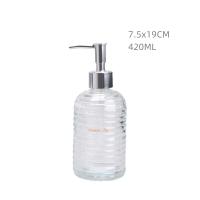 China Household Glass Liquid Soap Dispenser 16OZ Glass Bottle Hand Wash FDA for sale