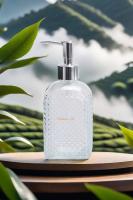 China Kitchen Glass Soap Dispenser Bottles 500ML Glass Soap Pump Bottles FDA for sale