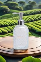 China Kitchen Glass Soap Dispenser Bottles 500ML Glass Soap Pump Bottles FDA for sale
