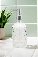China Clear Glass Soap Dispenser Bottles 500ML Capacity Screw On Closure Type for sale