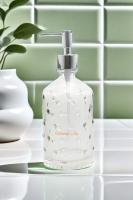 China Clear Glass Soap Dispenser Bottles 500ML Capacity Screw On Closure Type for sale