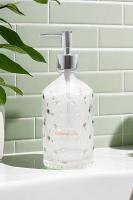 China Clear Glass Soap Dispenser Bottles 500ML Capacity Screw On Closure Type for sale
