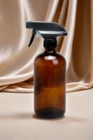 China Colored Amber Glass Soap Dispenser Bottles Sprayer For Essential Oil for sale