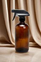 China Colored Amber Glass Soap Dispenser Bottles Sprayer For Essential Oil for sale