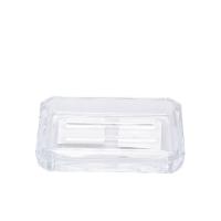 China Heavy Glass Soap Dish Holder Home Kitchen Sink Sponge And Soap Holder for sale