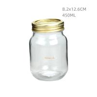 China Customized Mason Jar Drinking Glasses Transparent Mason Jars With Handles for sale