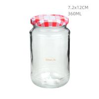 China Regular Glass Mason Jar Dishwasher Safe 12OZ Embossed Logo Design for sale