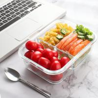 China Non Toxic 500ML Glass Food Storage Containers With Locking Lids Leak Proof for sale