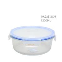 China 1200ML Airtight Glass Food Storage Containers Leakproof Locking Lids for sale