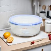 China 1200ML Airtight Glass Food Storage Containers Leakproof Locking Lids for sale