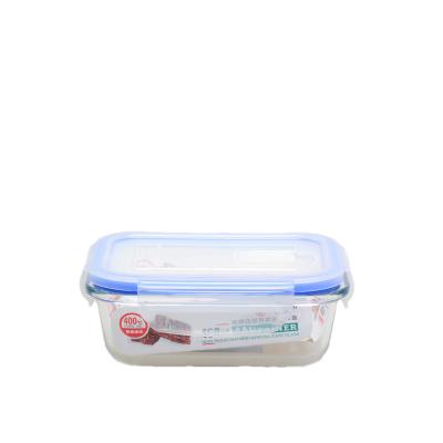 China Reusable 400ML Glass Food Prep Containers With Snap On Lids Type for sale