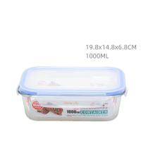 China 1000ML Glass Food Storage Containers With Lids Leakproof And Reusable for sale