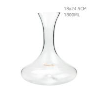China OEM 1800ML Glass Wine Decanter Lead Free Crystal Wine Carafe for sale