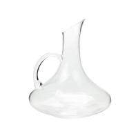 China Crystal Lead Free Glass Wine Decanter With Handle Dishwasher Safe for sale