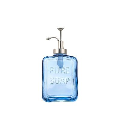 China 550ml Sturdy Glass Soap Dispenser Bottles for Long Lasting Performance for sale