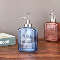 China Sturdy Glass Soap Dispenser Bottles for Long Lasting Performance for sale