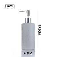 China 350ml Elegant Glass Soap Dispenser Transparent Reusable Bathroom Accessory for sale