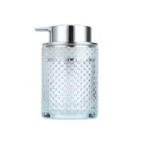 China Refillable Glass Hand Foaming Soap Dispensers with Silver Pump for Bathroom Kitchen for sale