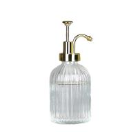 China 16 oz Transparent Glass Soap Dispenser Bottles Features Durable Reusable for sale