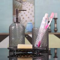 China 320 Ml Natural Marble SPA Collection Tumbler Toothbrush Holder 400ml Soap Dispenser Soap Tray Countertop Organizer for sale
