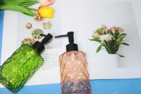 China Glass Soap Dispenser Bottles Durable And Reusable Easy To Refill 340ml Capacity for sale