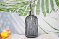 China Hotel Bathroom Glass Soap Dispenser Bottles with Durable  Reusable Toothbrush Holder Soap Holder for sale