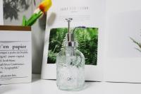 China Glass Item Title Clear Glass Soap Dispenser Bottle with Stainless Steel Pump for sale