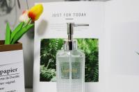 China 450ml Capacity Glass Soap Dispenser Bottles for Sustainable Lifestyle for sale