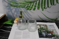 China Stylish Functional 330ml Soap Dispenser Glass Container For Home Needs for sale