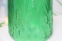 China Green Transparent Hydroponic Art Glass Vase Decor for Home Furnishing Hotel Flower Shop Decoration for sale