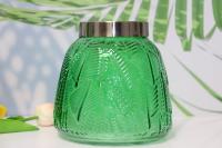 China Green Transparent Hydroponic Art Glass Vase Decor for Home Furnishing Hotel Flower Shop for sale