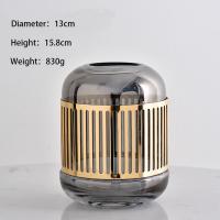 China Modern Glass Vase For Home And Office Decoration Transparent Flower Holder for sale