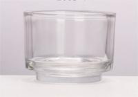 China 225ml Elegant Round Frosted Glass Votive Candle Holders with Custom Packaging for sale
