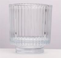 China 300ml Round Thick Glass Votive Holders for Wedding Base Party and Home Decor for sale