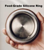 China Ribbed Glass Carafe With Wooden Lid For Water Beverage Daily Use Silicone Ring for sale