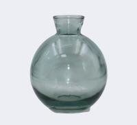 China H9cm Green Transparent Modern Glass Vase for Home and Office Decor Elegant Flower Holder for sale