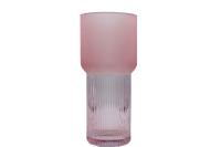 China H18cm Modern Decorative Glass Vase for Flowers Transparent Home Office Decor for sale