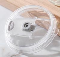 China 400ml Clear Glass Tumbler Water Cup with Straw and Lid Sealed Carry On for Daily Use for sale