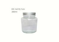 China 380ml Machine Made Glass Jars Food Storage With Personalized Label Design Free Sample Available for sale