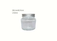 China 250 Ml Custom Logo Design Glass Jars With Clip Lid Or Screw On Machine Made Volume Carton Packing for sale